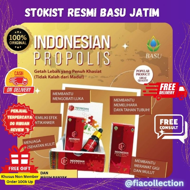 Jual Indonesian Propolis Basu Original 10ml | Tetes Herbal BPOM Untuk ...