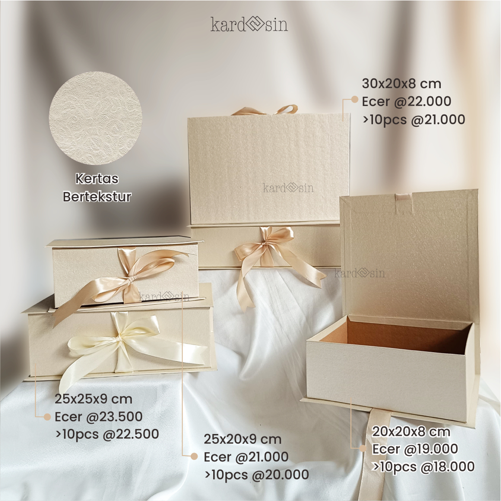Jual HARD BOX HARDBOX KOTAK KADO WARNA PITA BRIDESMAID BIRTHDAY SESERAHAN CREAM PUTIH PINK TOSCA ...