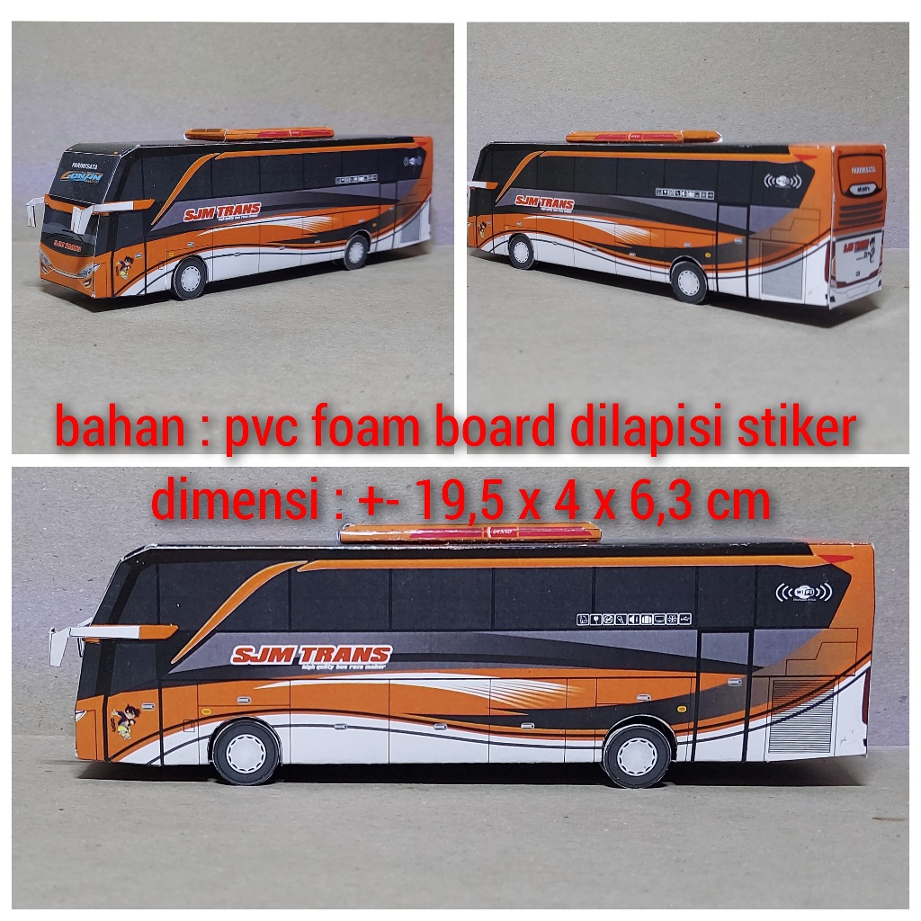 Jual Miniatur Bus SJM Trans Conan | Shopee Indonesia