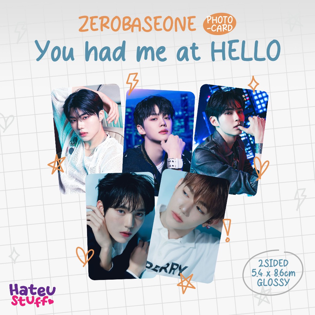 Jual ZEROBASEONE ZB1 Unofficial Photocard You had met at HELLO + Selca | Shopee Indonesia
