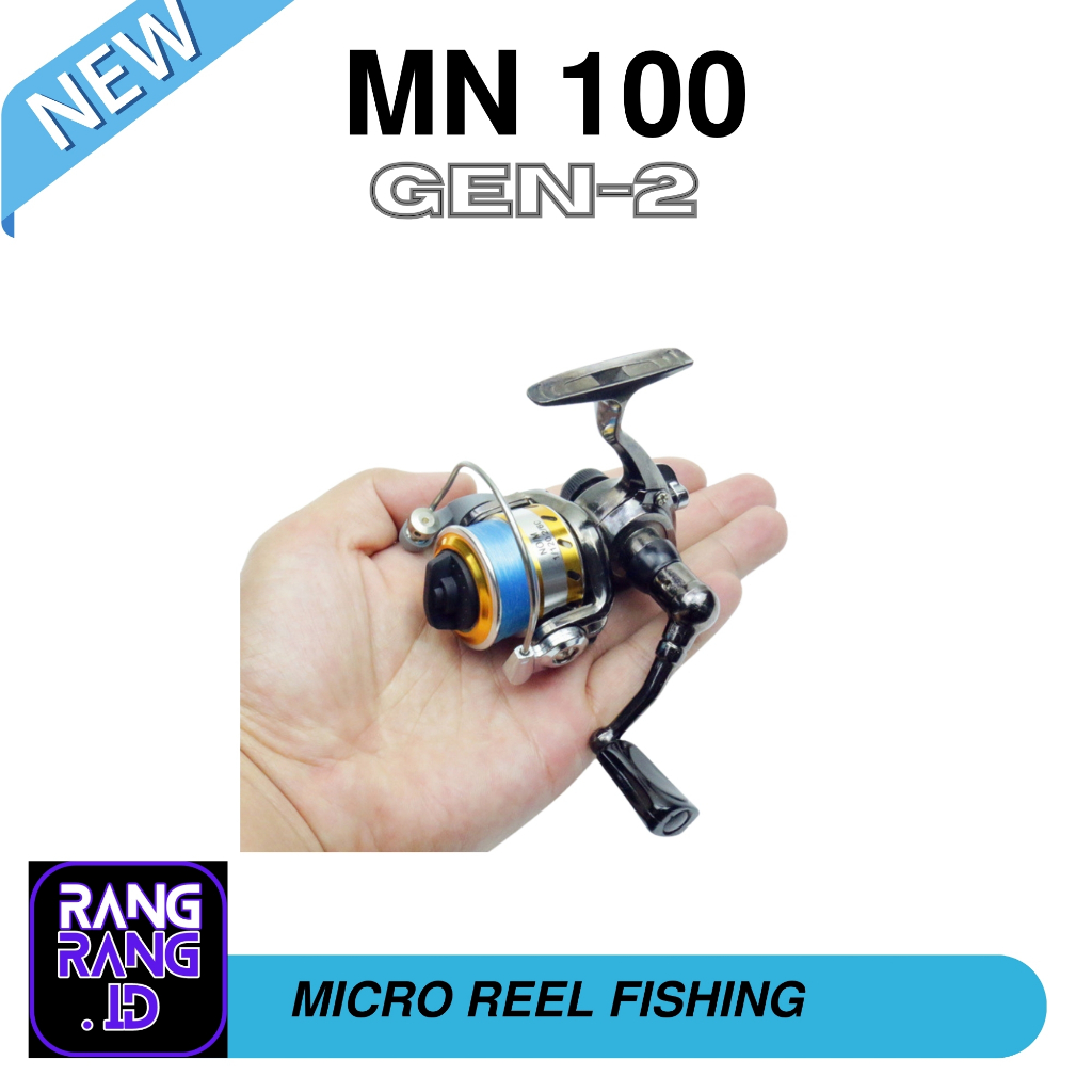 Jual Reel Pancing Mini Spinning Micro Reel Full Metal - MN100 GEN-2 ...