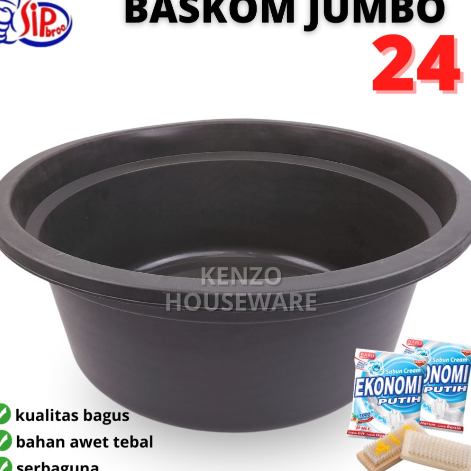Jual Murah banget Baskom Bak 24 Liter Plastik Jumbo Ember Cuci Baju Bak ...