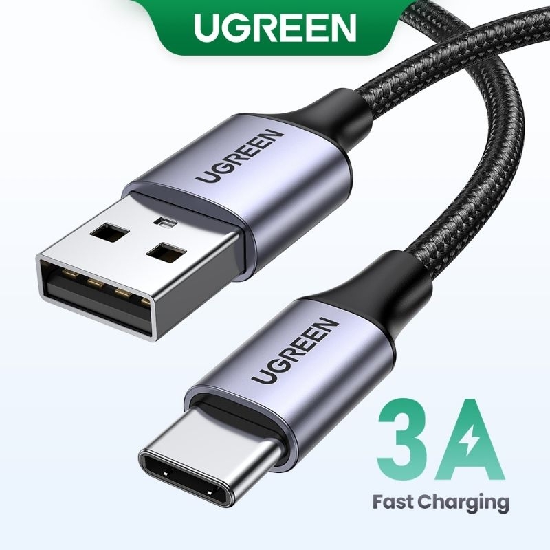 Jual Ugreen Charging Cable 3A USB to USB C Nylon Braided | Shopee Indonesia
