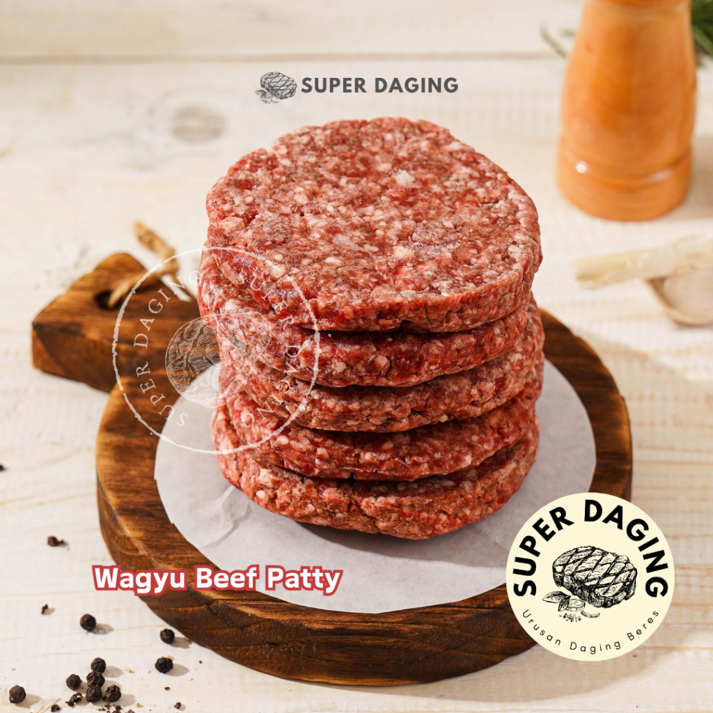 Jual Wagyu Beef Burger Patty Berbumbu 100g - Super Daging Tangerang ...