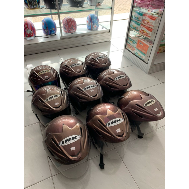 Jual HELM INK CLASSIC BEKAS WARNA UNGU TUA | Shopee Indonesia