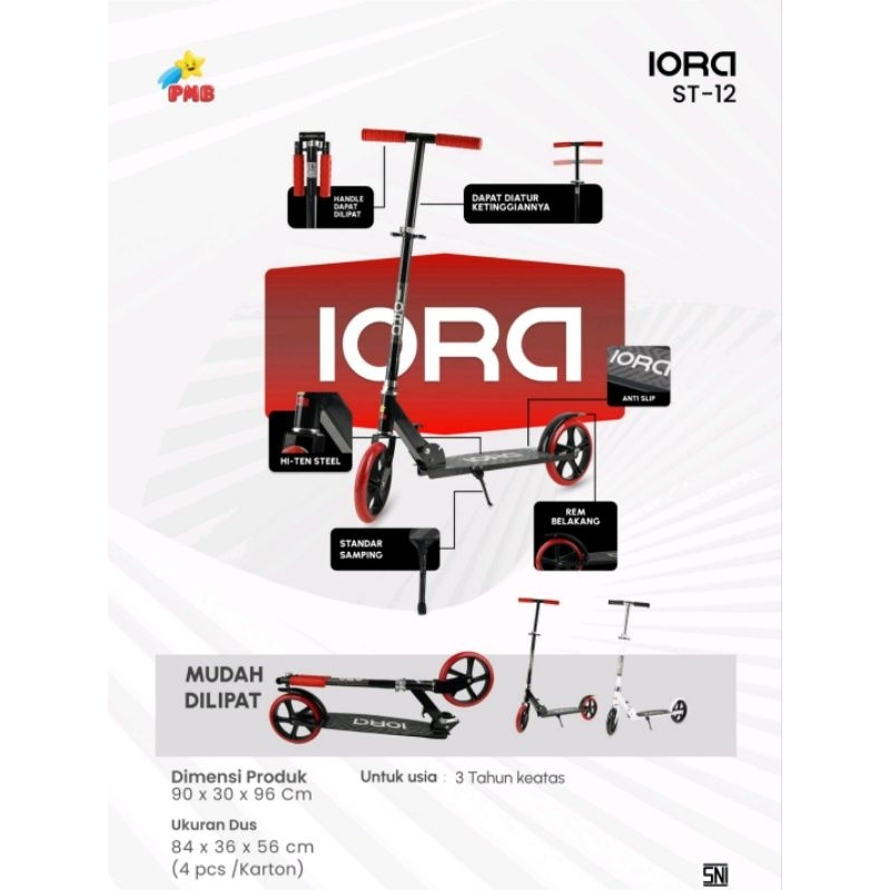 Jual SCOOTER PMB IORA ST-12 / SCOOTER ANAK PMB TOYS ST12 IORA | Shopee Indonesia