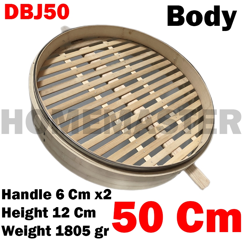 Jual HomeMaster Steamer/Dimsum/Klakat/Kukusan Bambu/Bamboo Jumbo (BADAN) 50 cm DBJ50 | Shopee ...