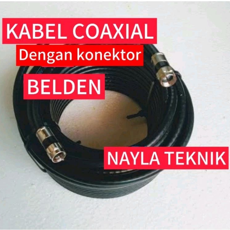 Jual KABEL ANTENA DIGITAL RG6 DENGAN KONEKTOR BELDEN | Shopee Indonesia