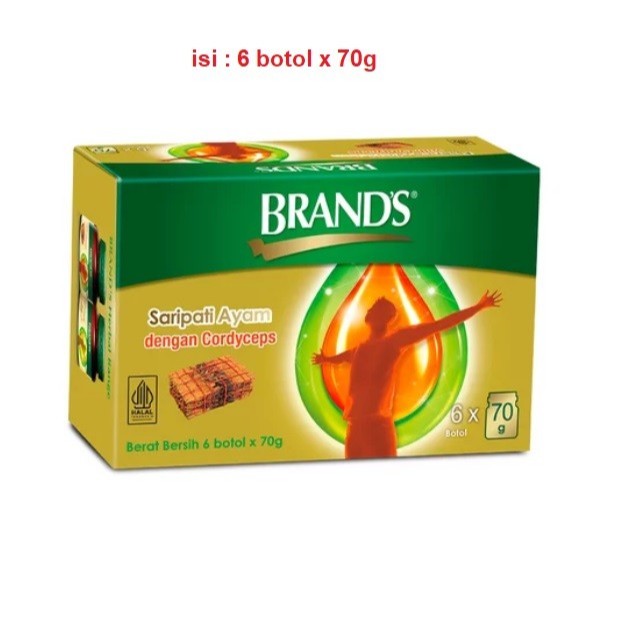 Jual BRAND'S Saripati Ayam Cordyceps 70g ( 6 Botol ) | BRANDS Sari Pati ...