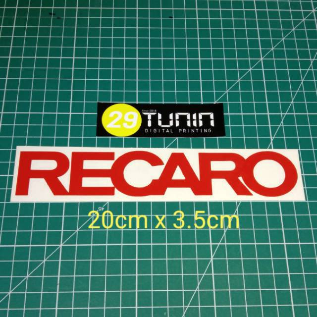 Jual Sticker Stiker Cutting Recaro Bahan Oracal | Shopee Indonesia