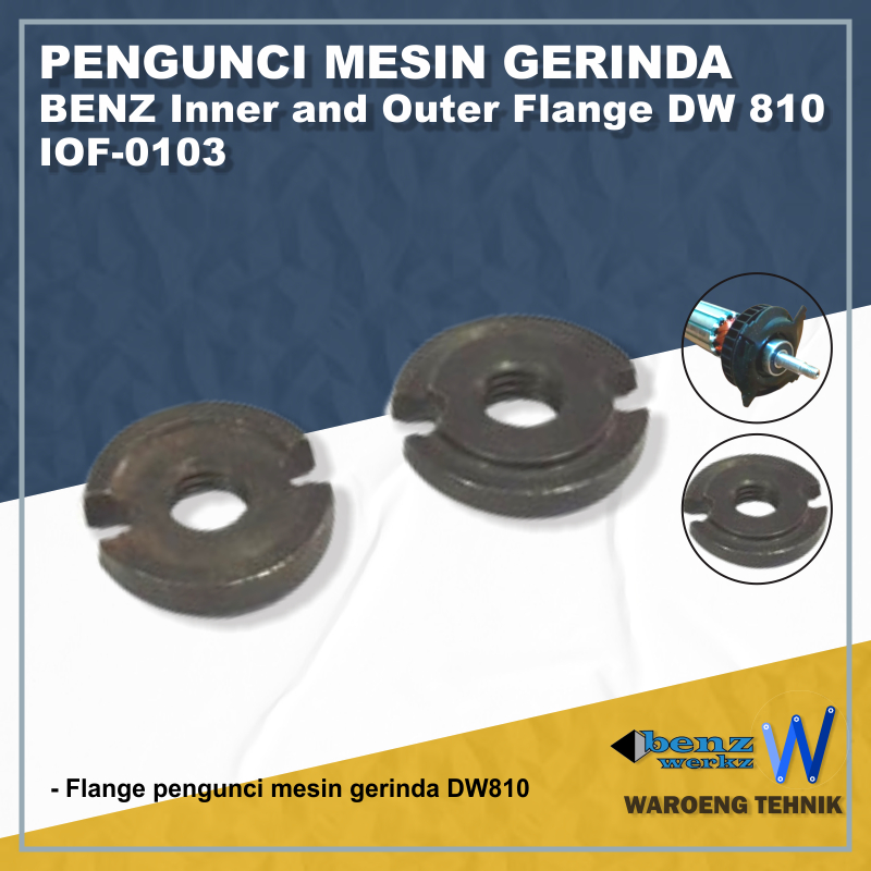 Jual BENZ Inner and Outer Flange DW 810 Pengunci Mesin Gerinda IOF-0103 ...