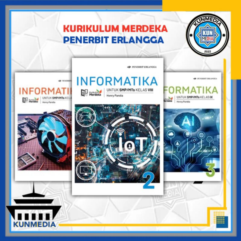 Jual BUKU INFORMATIKA KELAS 7 8 9 SMP KURIKULUM MERDEKA ERLANGGA VKM | Shopee Indonesia