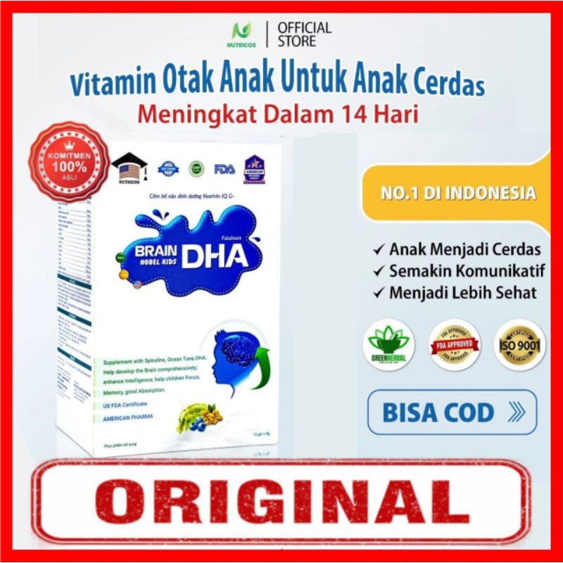 Jual Susu DHA Brain kid untuk menambah cepat kecerdasan anak | Shopee ...