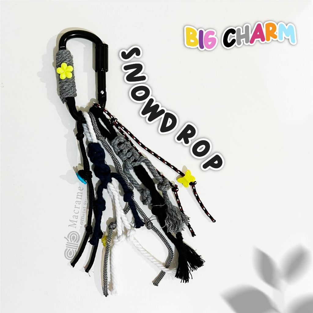 Jual BIG CHARM MACRAME/ MACRAME CARABINER CHARM GANTUNGAN TAS MACRAME TAS LAPTOP GANTUNGAN KUNCI ...