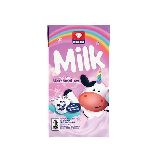 Jual SUSU UHT DIAMOND RASA MARSHMALLOW 125 ML | Shopee Indonesia