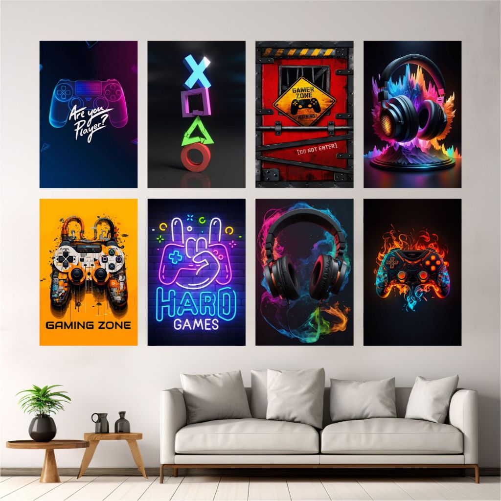 Jual Hiasan Dinding Tema Gaming | Poster Kayu Gaming Aesthetic | Shopee ...