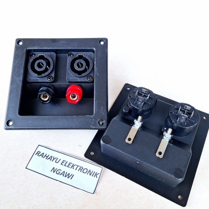 Jual TERMINAL KOTAK BOX SPEAKER BENDING PLUS SPEAKON 2 IN 1 | Shopee ...