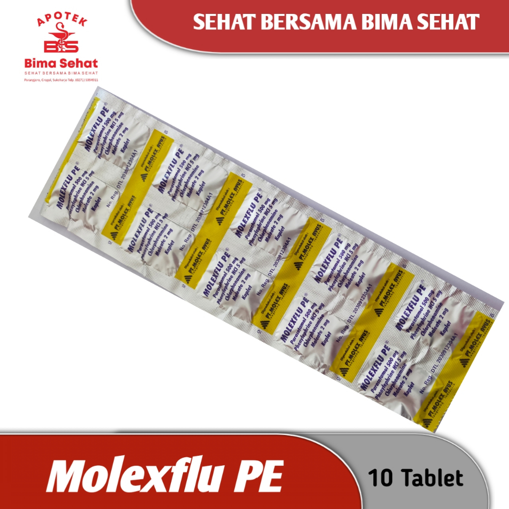 Jual Molexflu PE 10 Kaplet | Shopee Indonesia