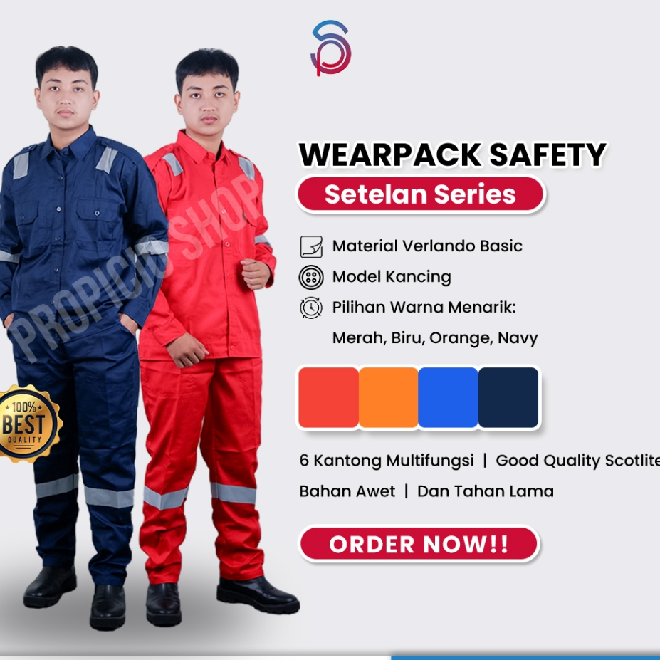 Jual Wearpak Safety - Model Setelan | Shopee Indonesia
