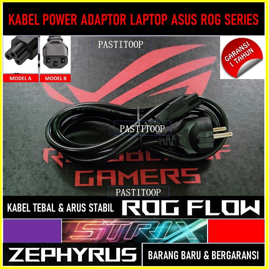 Jual Kabel power laptop asus rog series rog flow rog strix rog zephyrus ...