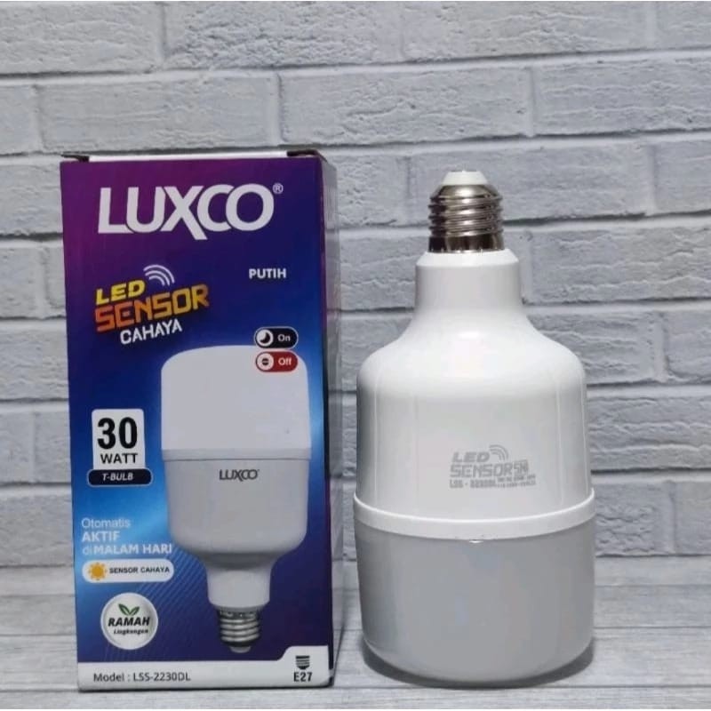 Jual LAMPU LED SENSOR LUXCO PUTIH T BULB 30 WATT | Shopee Indonesia