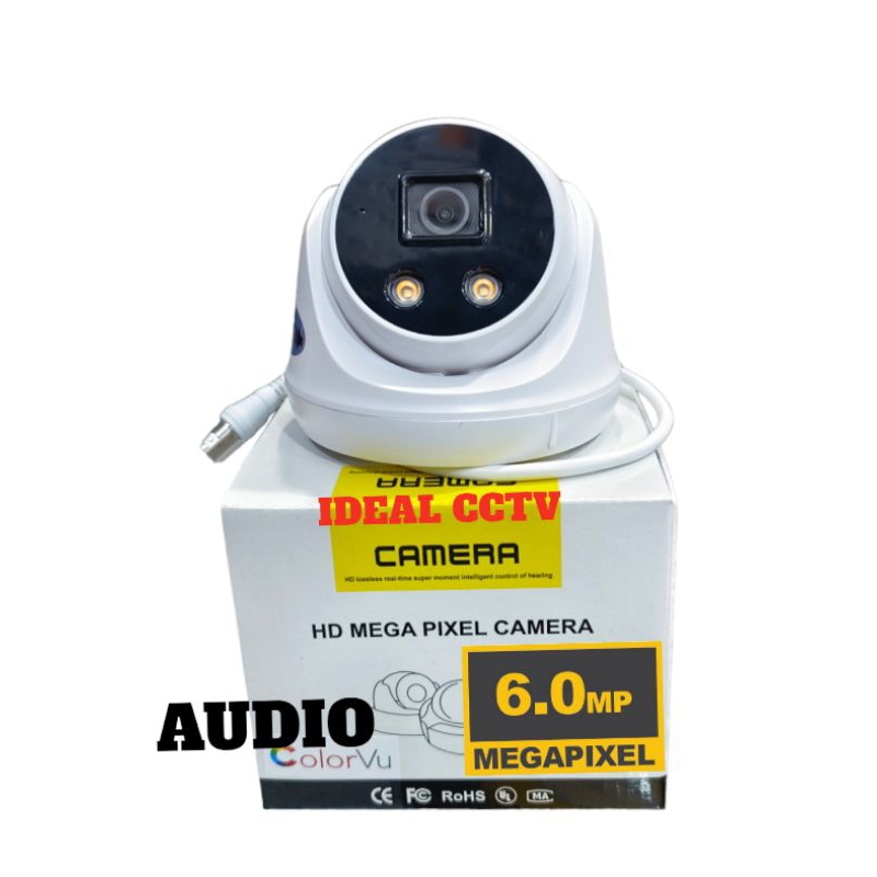 Jual CAMERA CCTV INDOOR COLORVU 6MP FULLHD 1080P 24 JAM BERWARNA ...