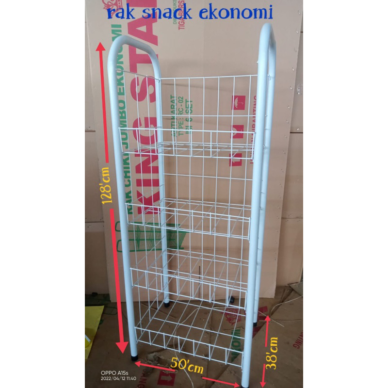 Jual Rak Chiki Serbaguna 4 Susun /Rak Chiki/Rak Besi/Rak Toko/Rak ...