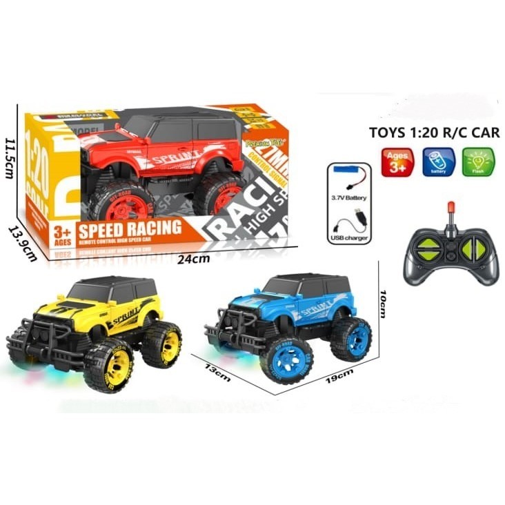 Jual MOBIL REMOTE CONTROL RC MONSTER CHARGE OFFROAD BATERAI CAS BATRAI ...