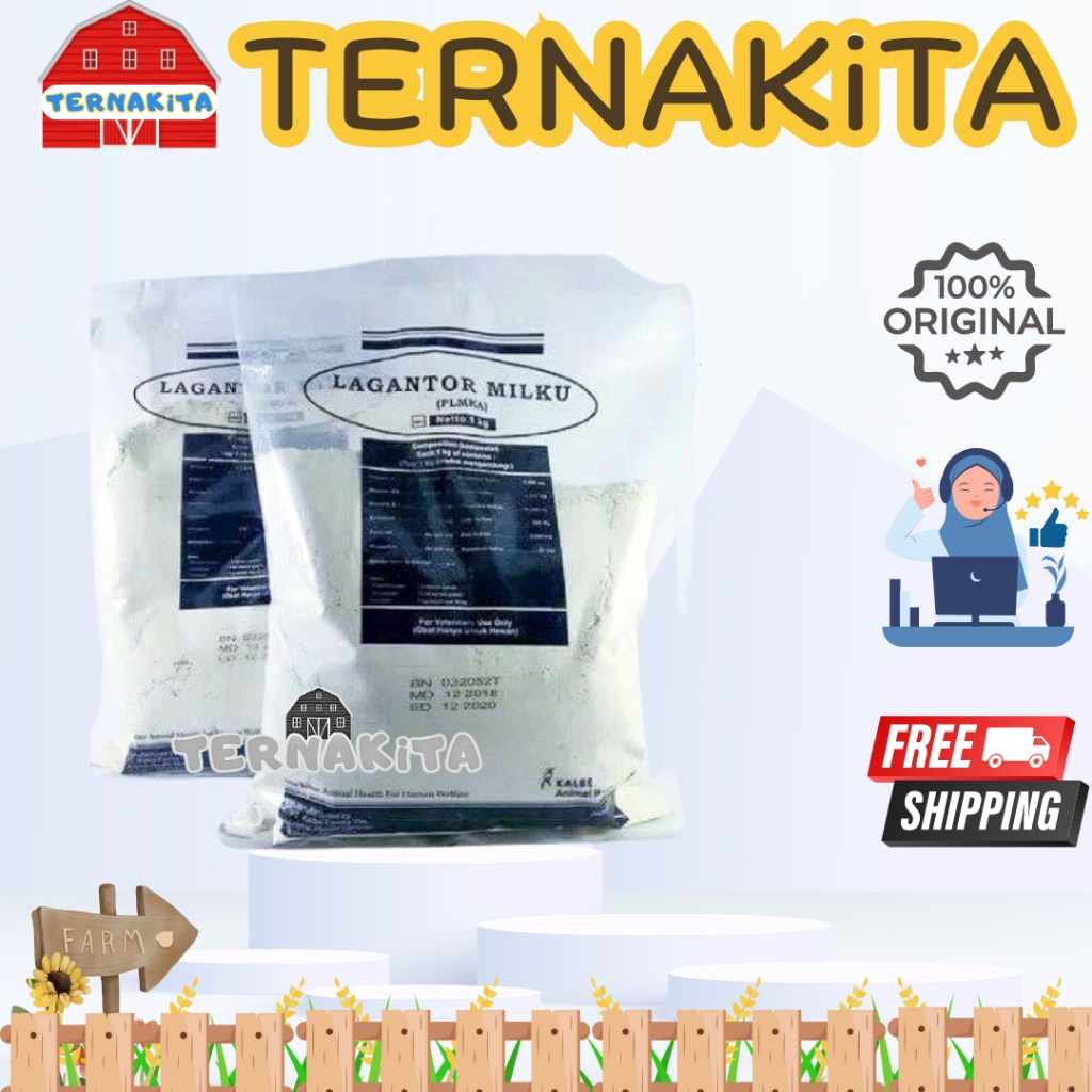 Jual LAGANTOR MILKU 1 Kg Premix Sapi Perah Pakan Ternak kambing Perah ...