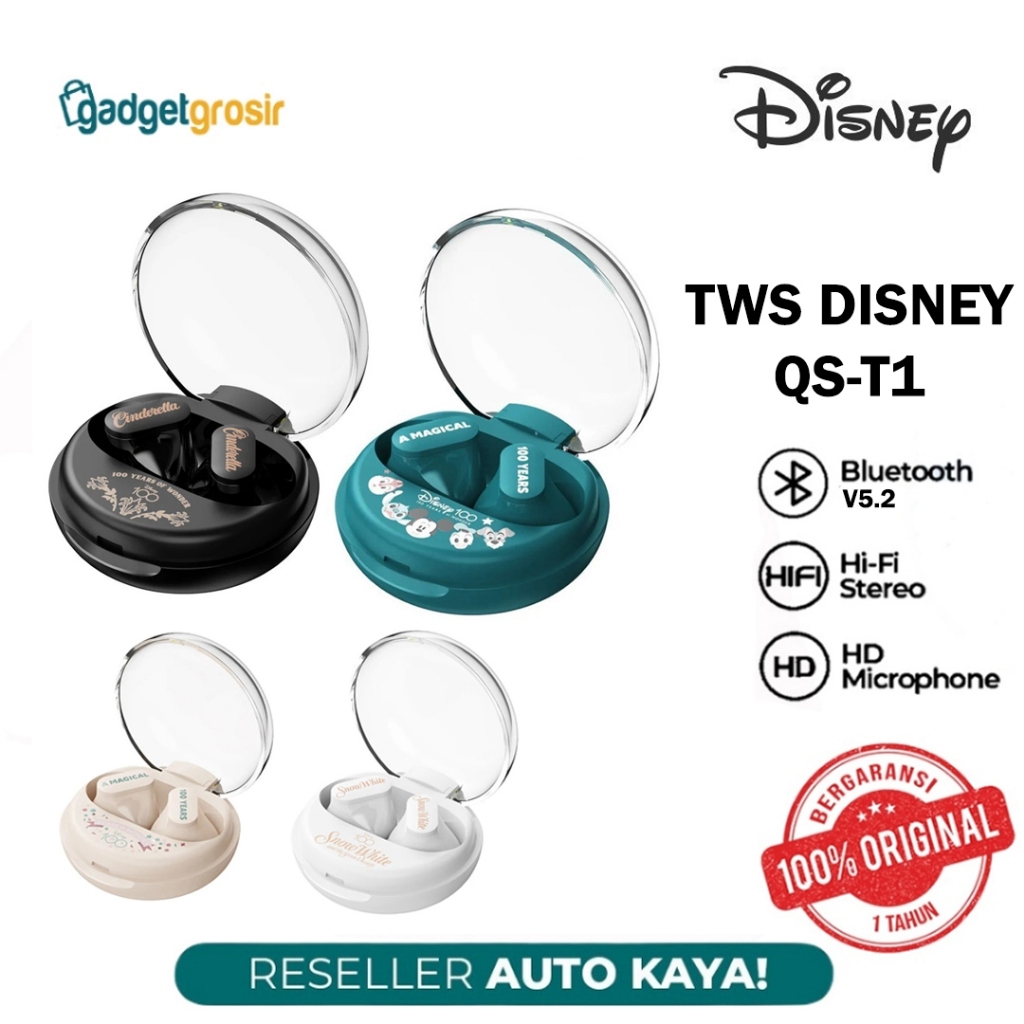 Jual TWS Disney QS-T1 True Wireless Bluetooth V5.2 Earphone Mini ...