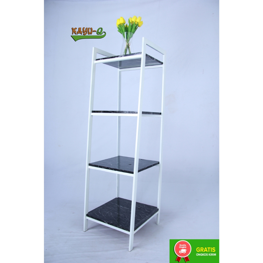 Jual Rak Besi 4 Tingkat Rack Metal Tempat Penyimpanan Serbaguna Rak ...