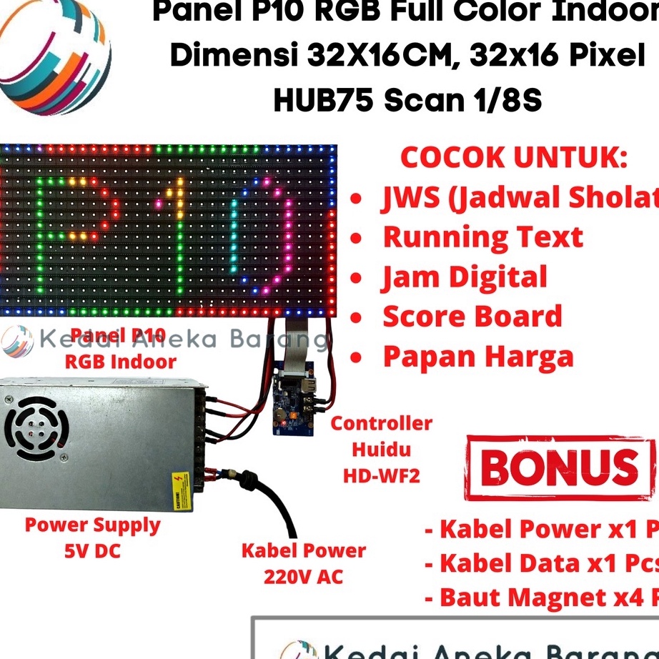 Jual MEGA SALE Panel Module Modul LED P1 Running Text SMD RGB Indoor ...