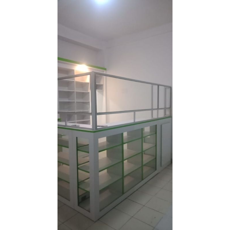 Jual ETALASE APOTIK CUSTOM&RAK DISPLAY OBAT FUL 1 RUKO | Shopee Indonesia