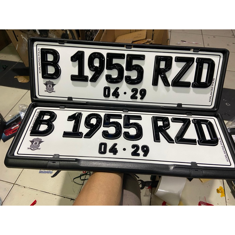Jual Huruf timbul Font terbaru, plat putih huruf hitam | Shopee Indonesia