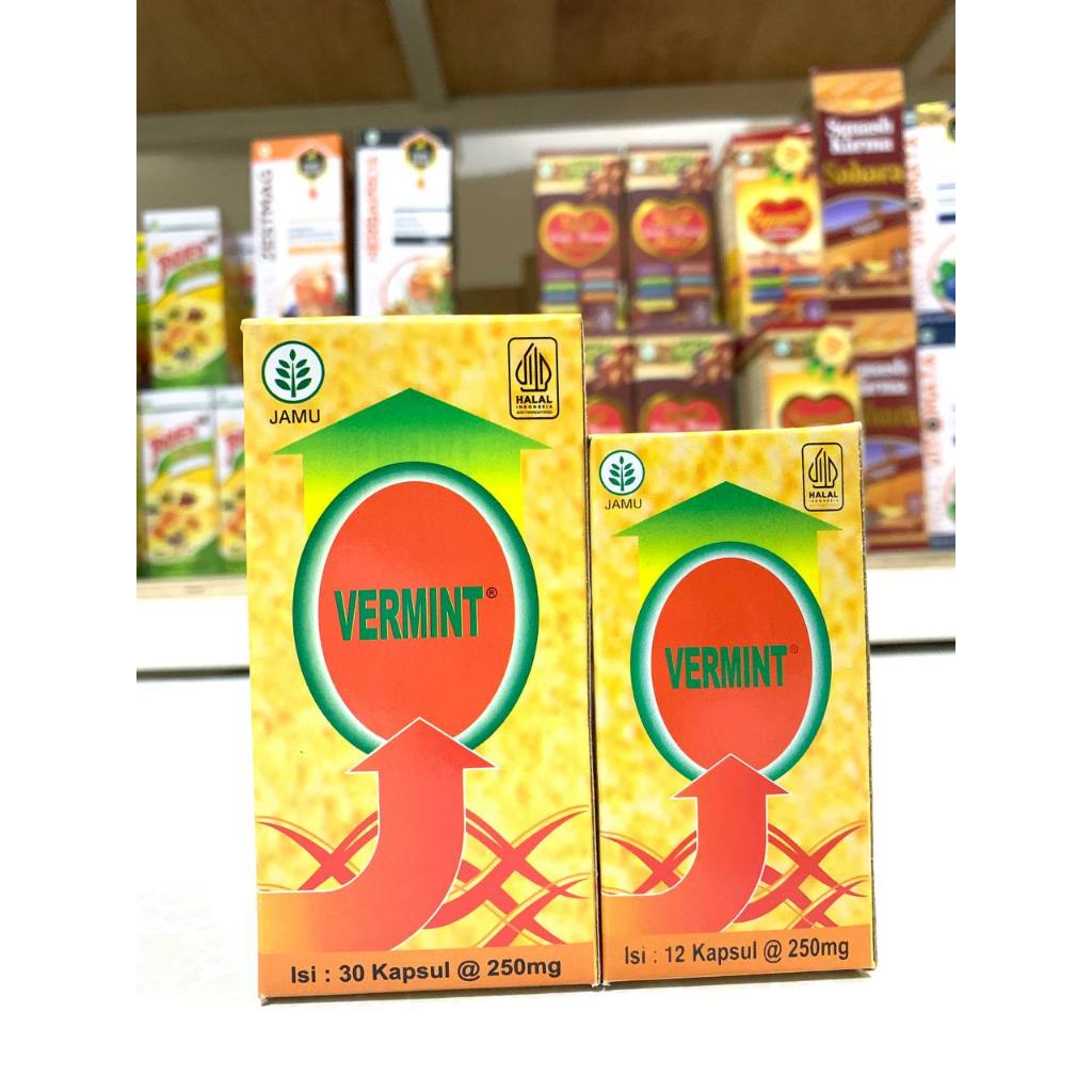 Jual Vermin Vermint Kapsul Ekstrak Cacing Isi 12 & 30 Kapsul - Obat ...