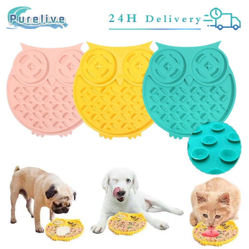 Jual Pet Slow Feeder Lick Mat Silicone Pet Anjing Slow Feeder Suction ...