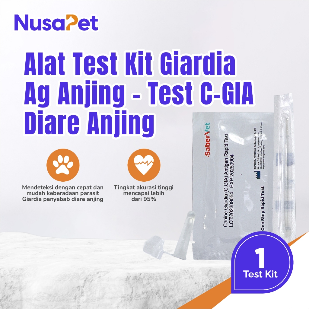 Jual Alat Test Kit Giardia Ag Anjing - Test C-GIA Diare Anjing (1 Pcs ...