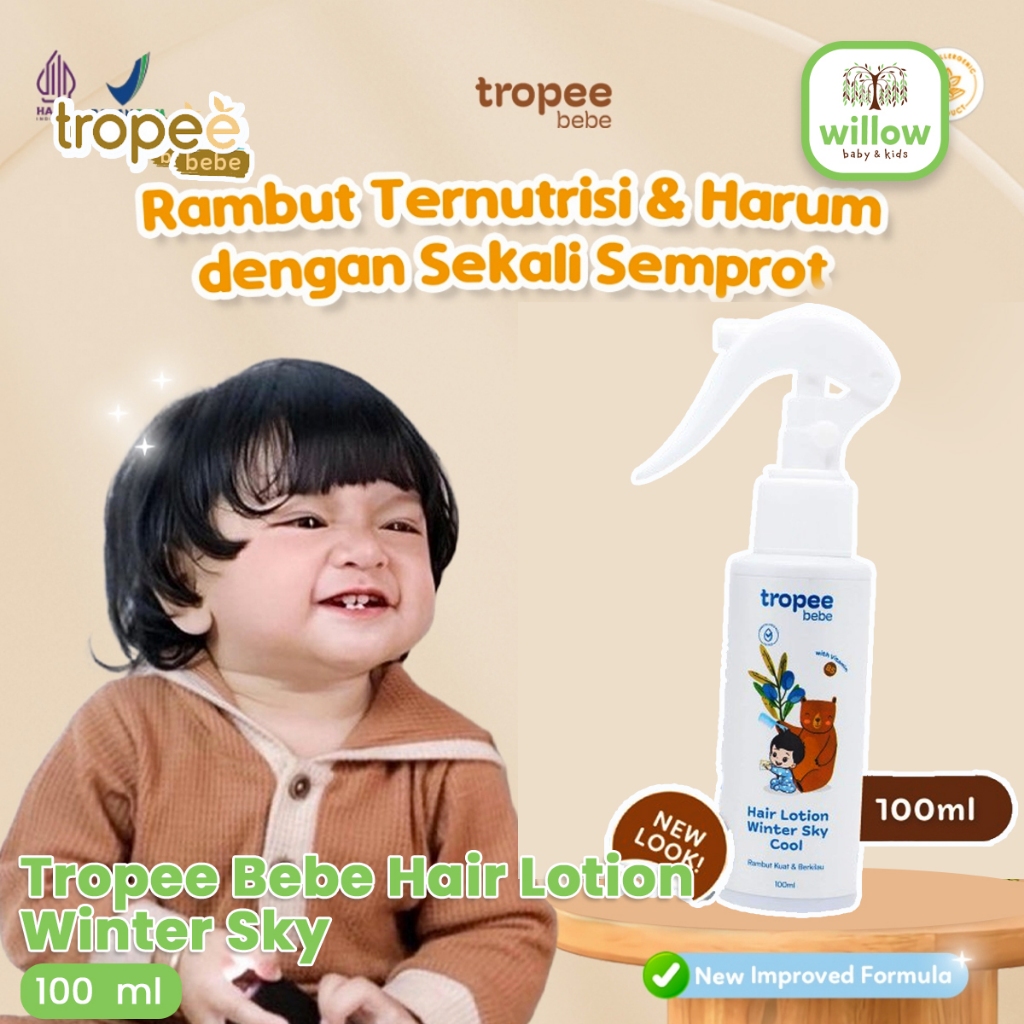 Jual Lotion Bayi - Tropee Bebe Hair Lotion Winter Sky 100Ml | Shopee ...
