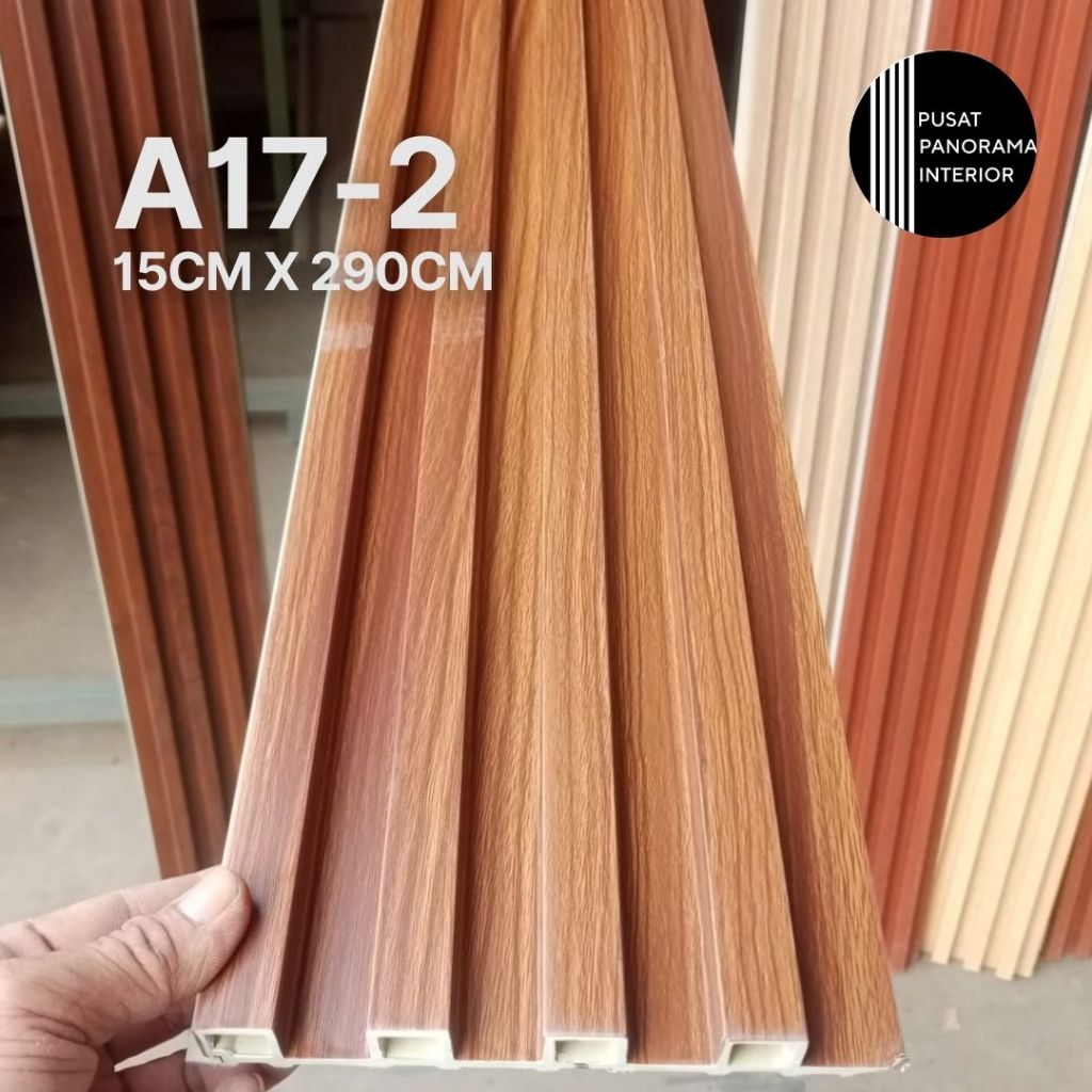 Jual Woodpanel 3M x 15cm/ WPC Pelapis Dinding/ Dekorasi Dinding Anti ...
