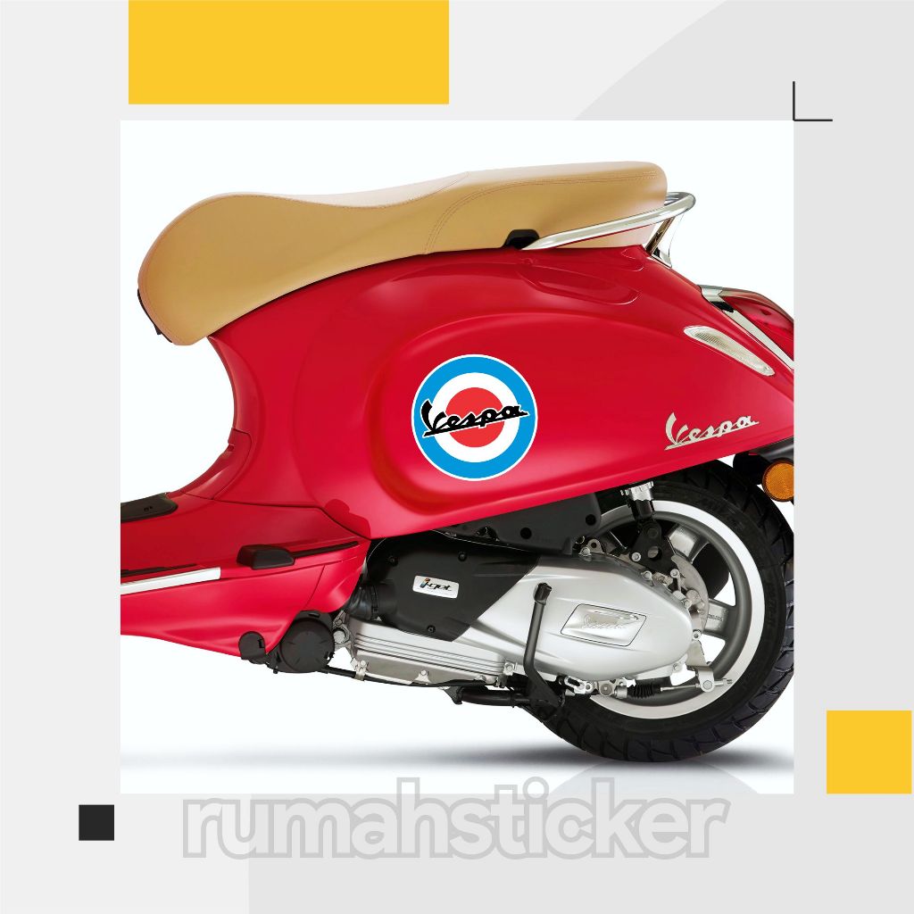 Jual STICKER STIKER CUTTING VESPA UNIVERSAL SHOOTER TARGET 3 WARNA ...