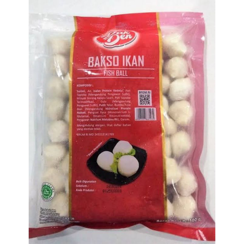 Jual Bakso Ikan Pak Den 500gr isi 40 Biji | Shopee Indonesia