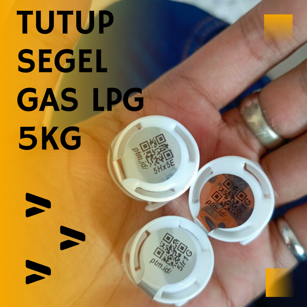 Jual tutup segel gas lpg 5 kg | tutup segel gas 5kg ori (100pcs ) MODEL ...