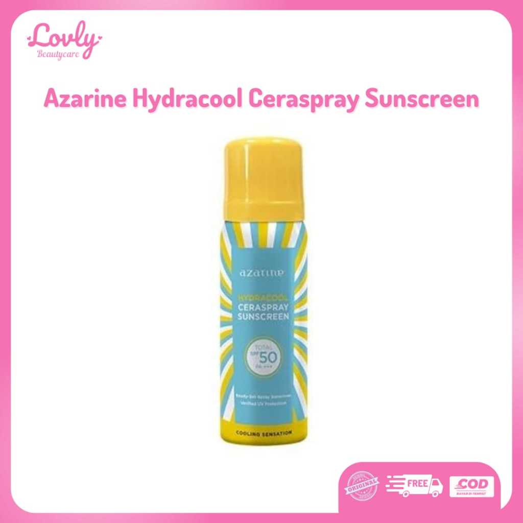 Jual Azarine Ceraspray Sunscreen Spray SPF 50 PA+++ with cooling ...
