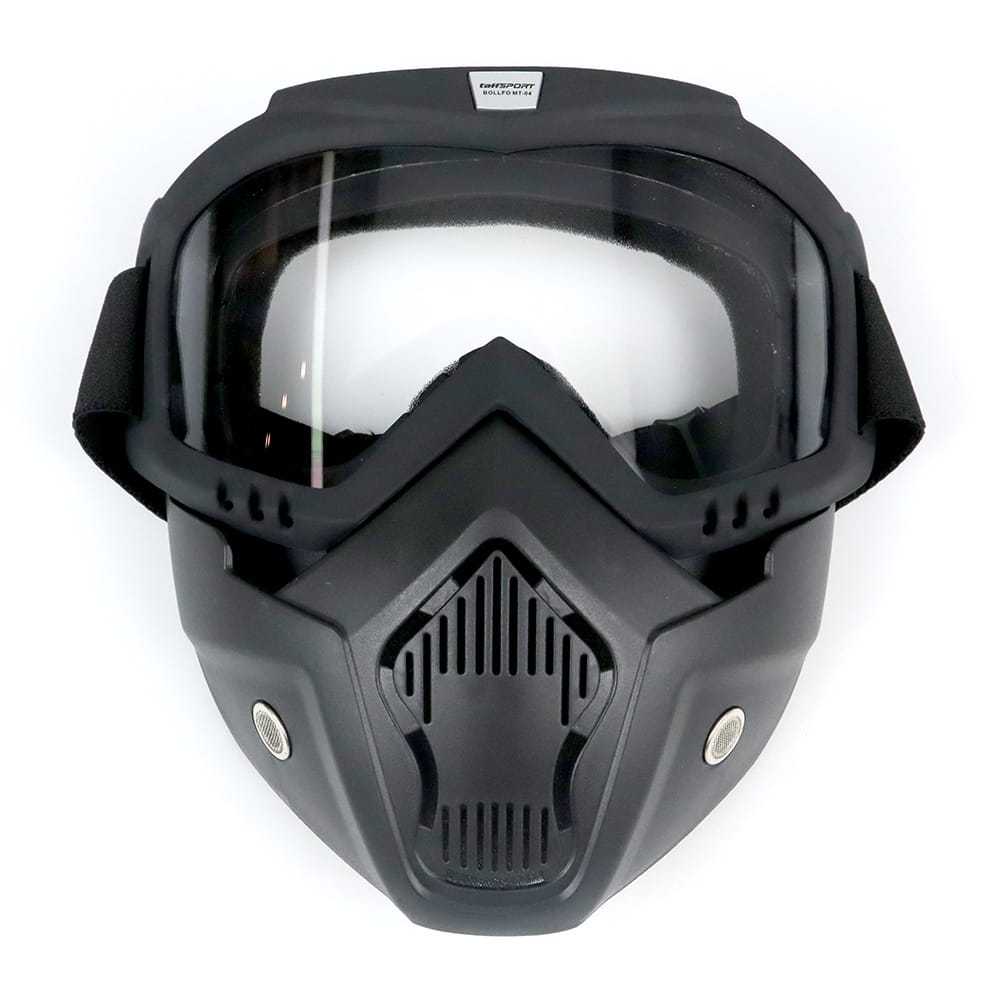 Jual Goggles Kacamata + Masker Full Face Helem Google Mask Helm Gun Ski ...