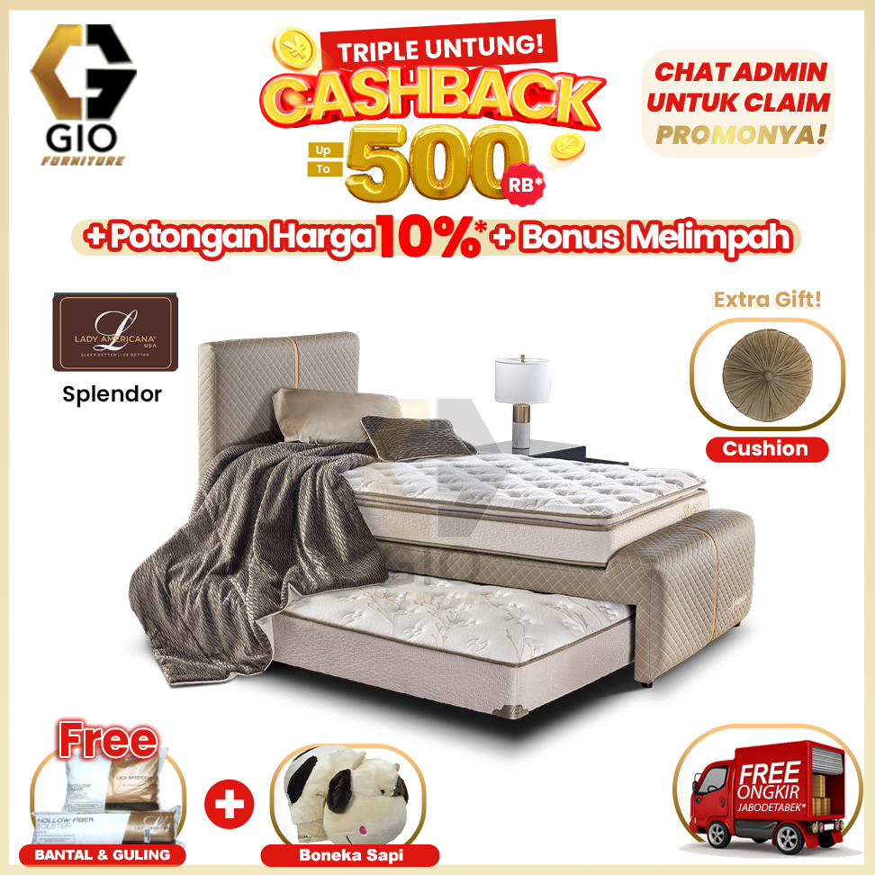 Jual Kasur Lady Americana 3in1 Splendor (Full Set) | Shopee Indonesia