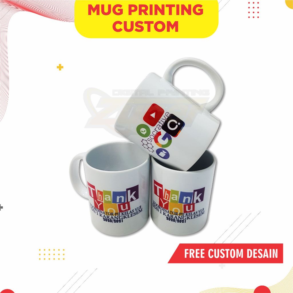 Jual CETAK MUG CUSTOM SATUAN HAMPERS MUG MURAH / SOUVENIR PERNIKAHAN / SOUVENIR WEDDING | Shopee ...