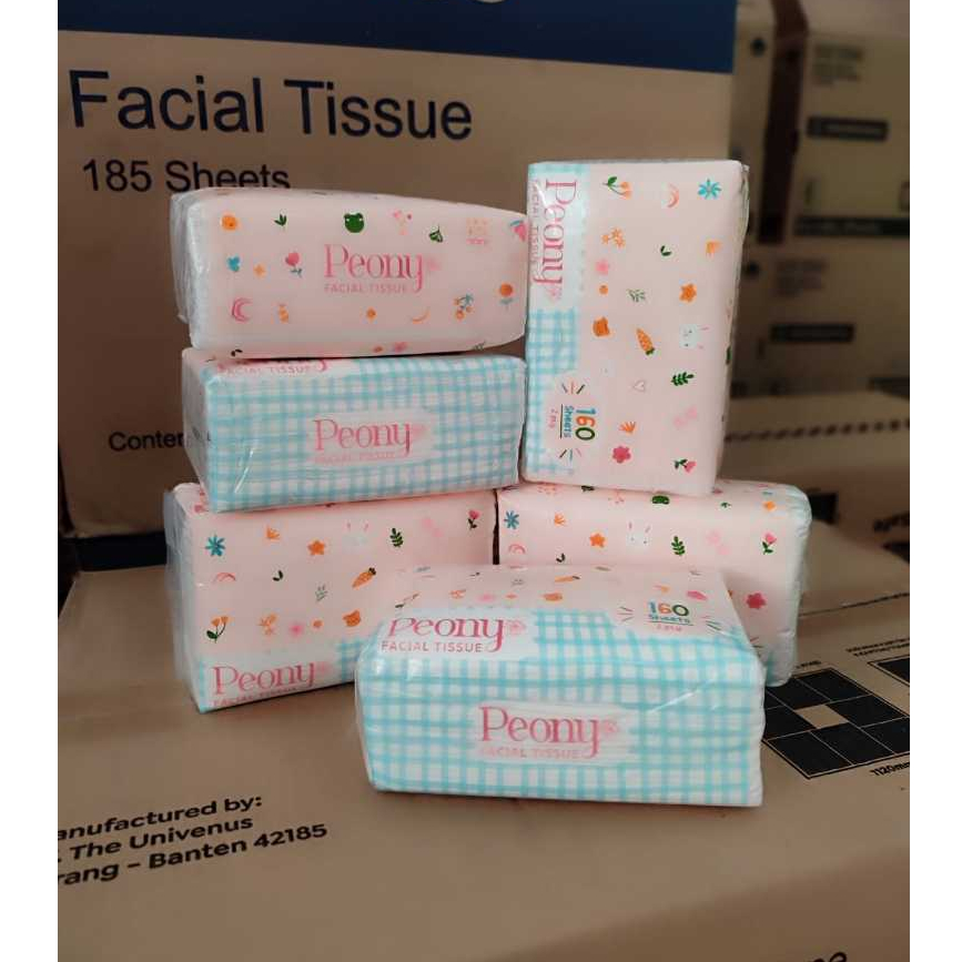 Jual Peony 160 Mini Facial Tissue Travel Mudah dibawa lembut harga ...