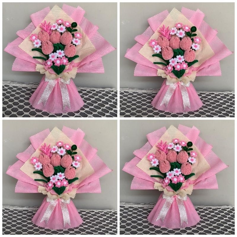 Jual Buket Bunga Tulip Bulu Mercy | Shopee Indonesia