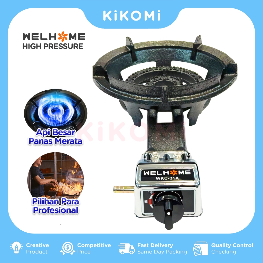 Jual Welhome WKC-31A Kompor Cor Gas Industri Satu Tungku Api Besar ...