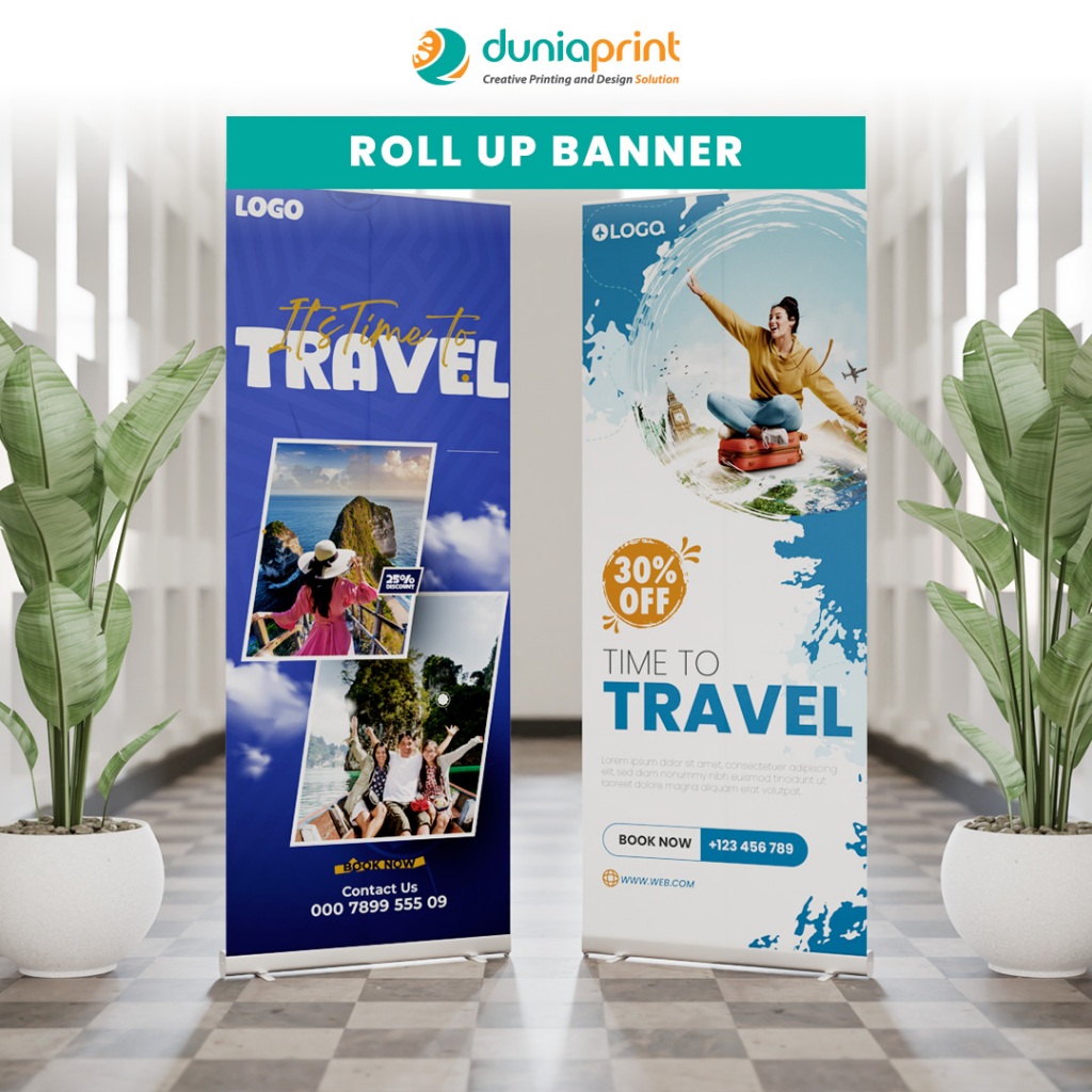 Jual Roll Up Banner | Cetak Roll Up Banner | Dunia Print | Shopee Indonesia